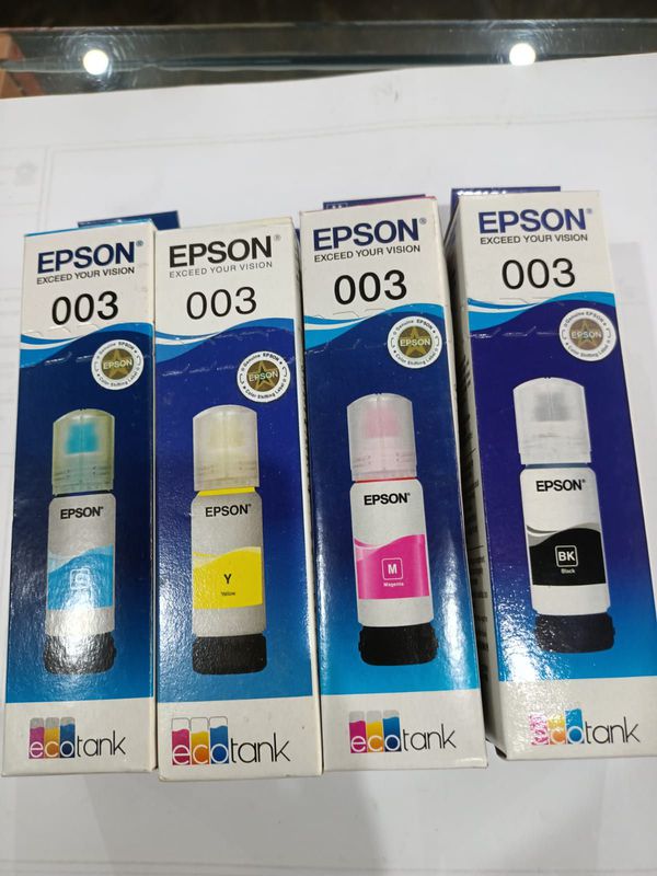 Tinta Epson 003 Cyan, Magenta, Yellow, Black - L1110 L3100 L3150 L3110