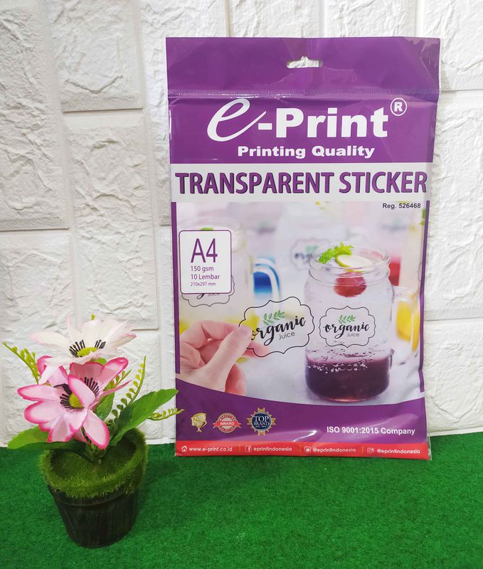 E-print Transparent Sticker Paper