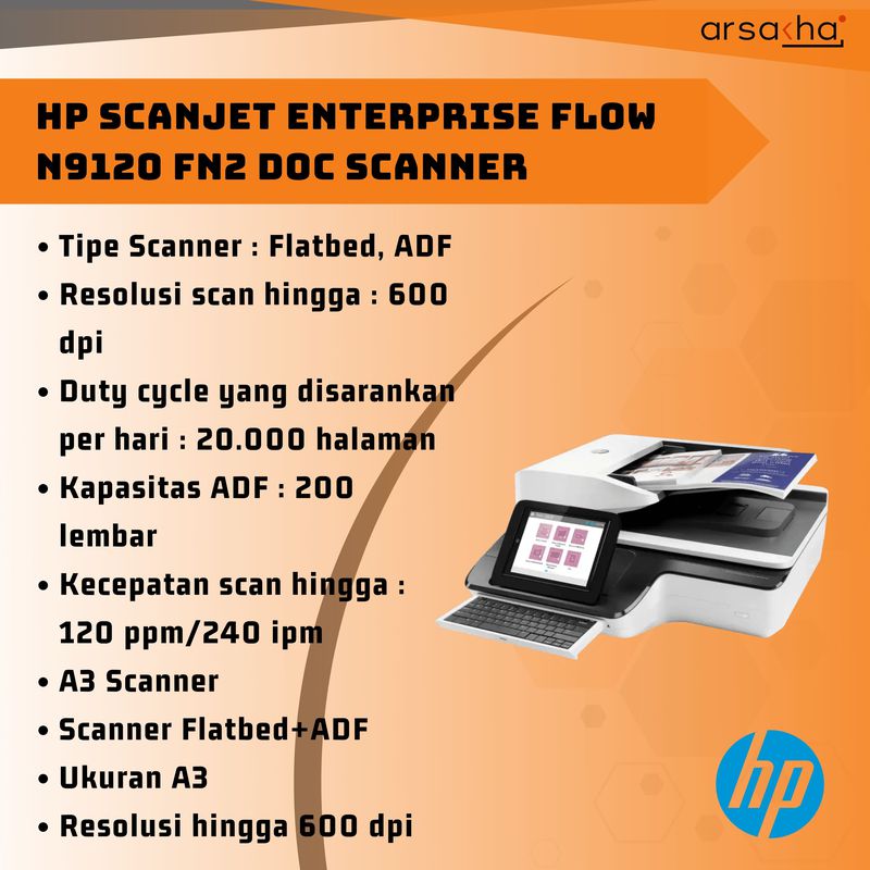 HP Scanjet Enterprise Flow N9120 fn2 Doc Scanner