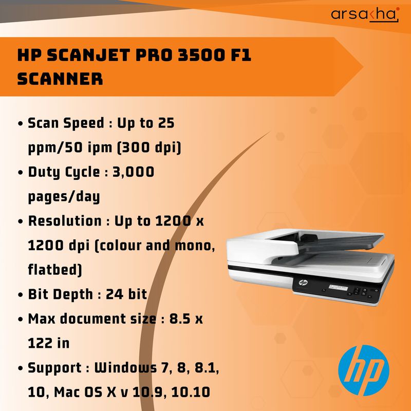 HP Scanjet Pro 3500 f1 Scanner