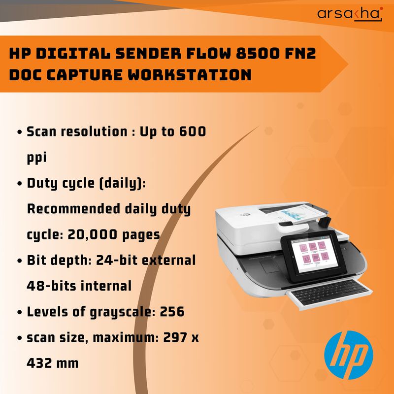 HP Digital Sender Flow 8500 fn2 Doc Capture Workstation
