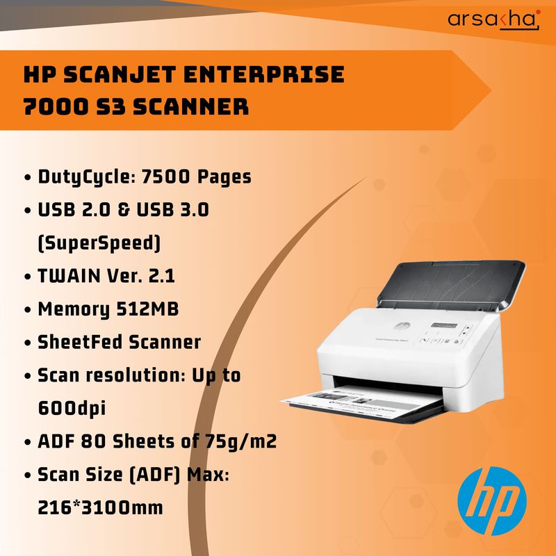 HP Scanjet Enterprise 7000 s3 Scanner