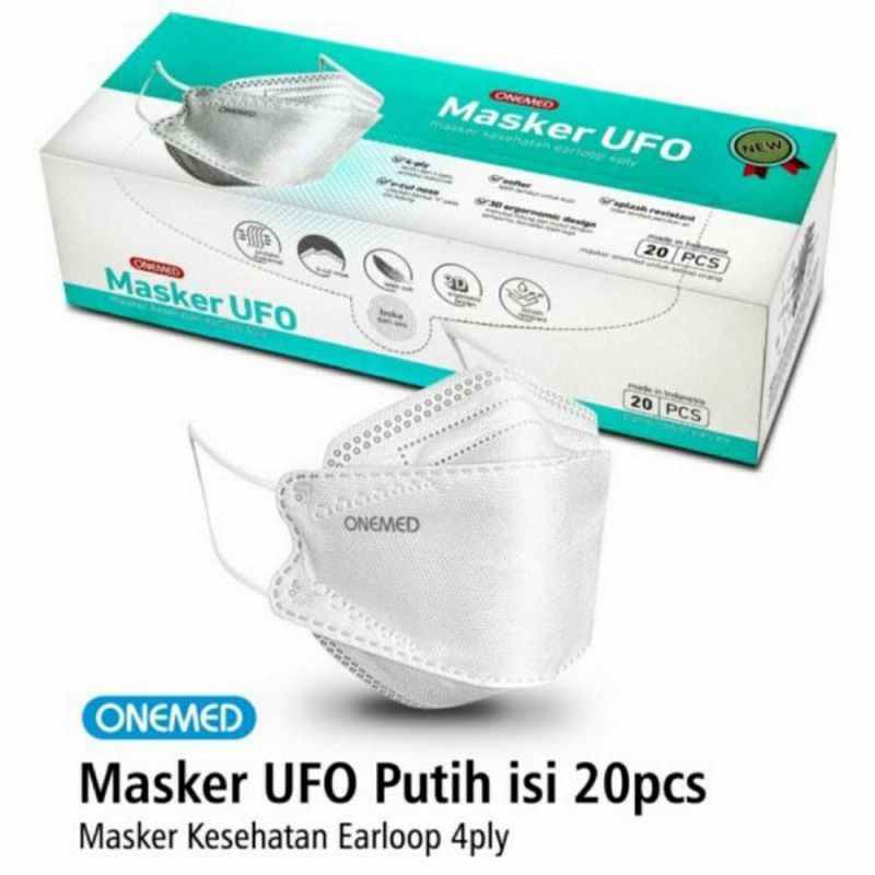 Masker KF 94 Onemed Masker Medis UFO 4 ply Earloop