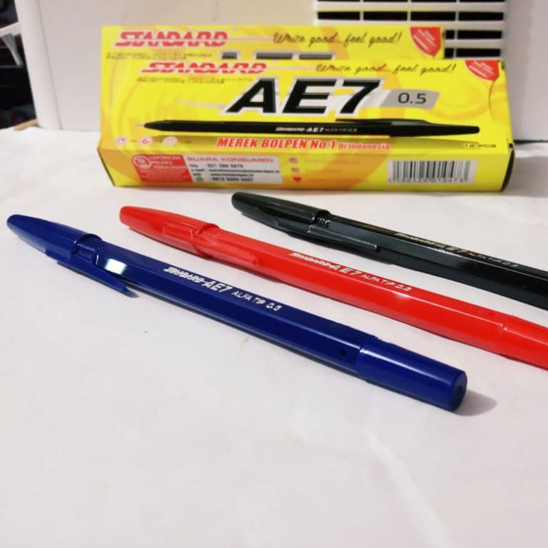 Ballpoint Standard AE-7 | Dus - Hitam