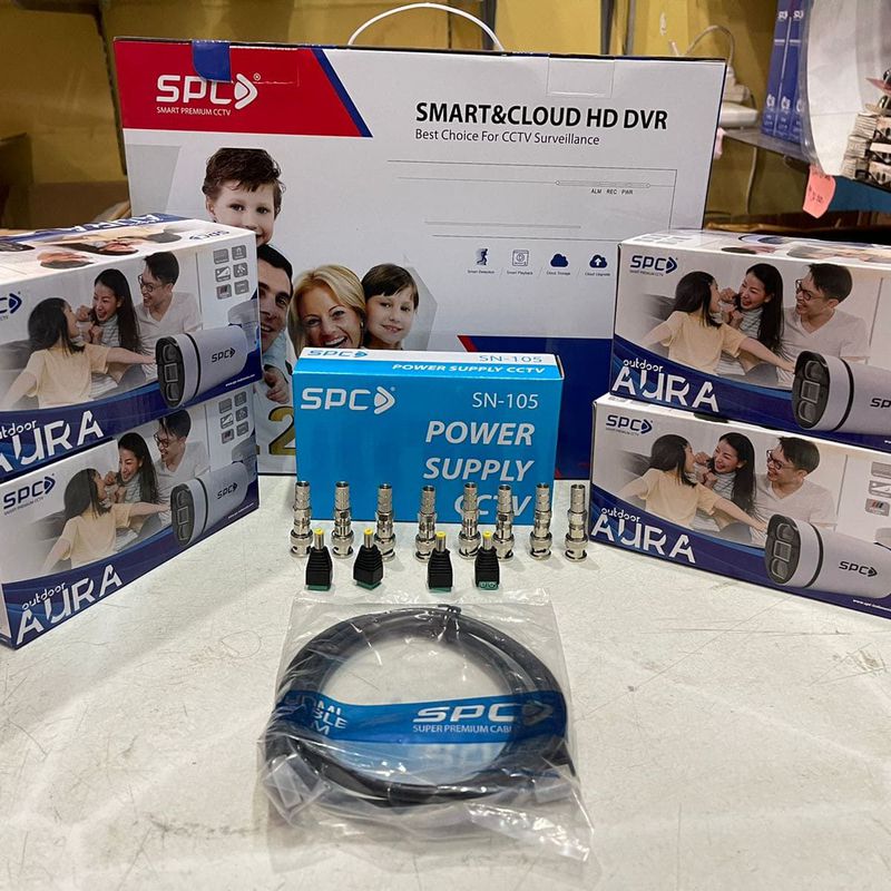 PAKET 4 CCTV SPC AURA 2MP FULL COLOR