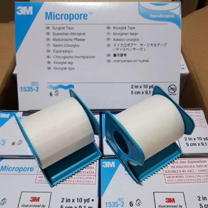 Plester Putih Micropore 2 inch - Micropore 2 inch 3M