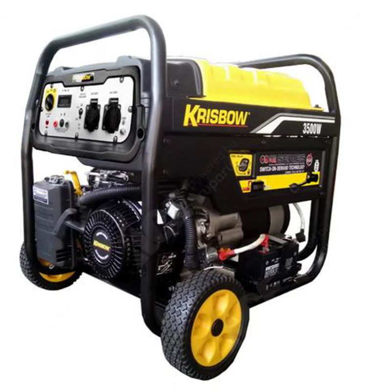 KRISBOW GENERATOR SET GASOLINE/LPG 3500W 1PH OPEN
