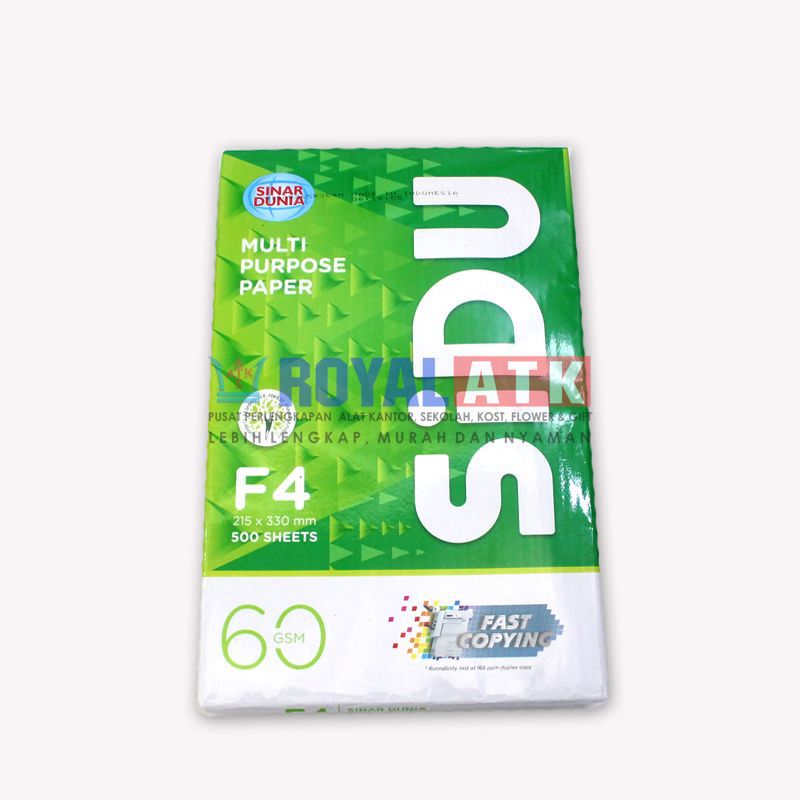 KERTAS F4 60 GR SINAR DUNIA 'RIM 8991389291030