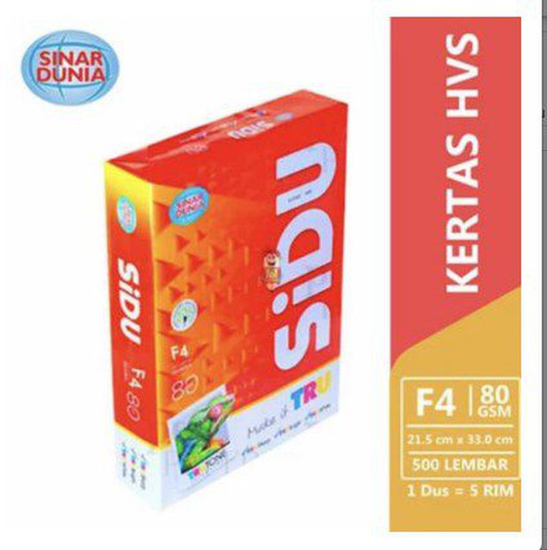 HVS Folio 80 gr Merk SIDU