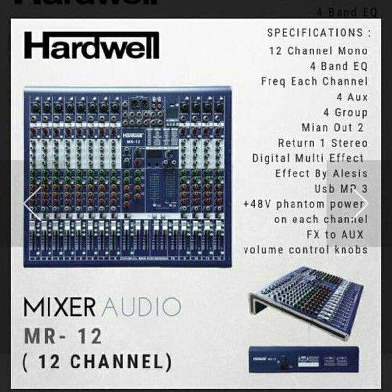 Hardwell Mixer MR12 + Soundcard Channel Mono