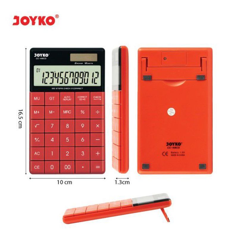 KALKULATOR JOYKO CC-48CO Red / 12 Digits