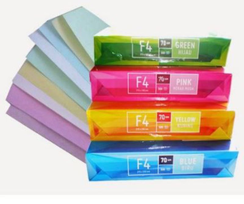 Kertas F4 80 Gram Warna Dus Isi 5 Rim