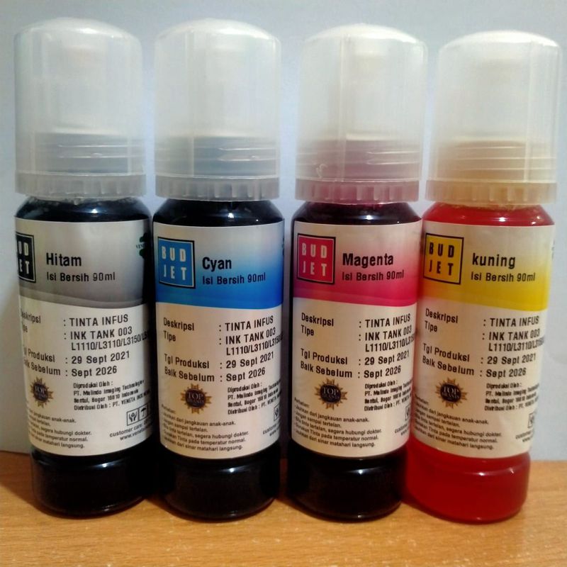 Tinta Ecotank Ciss Infus kode 003 - 90 ML - Kuning