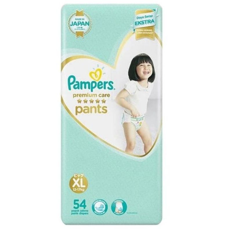 Pampers popok celana ukuran XL premium care