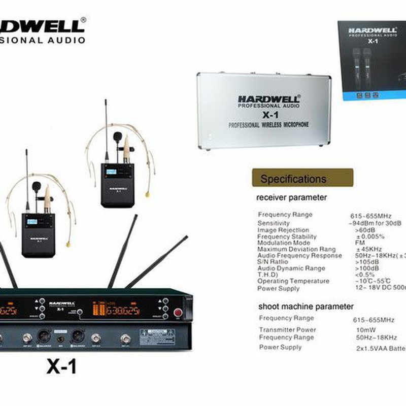Hardwell Mic Wireless X1 Dual Clip On