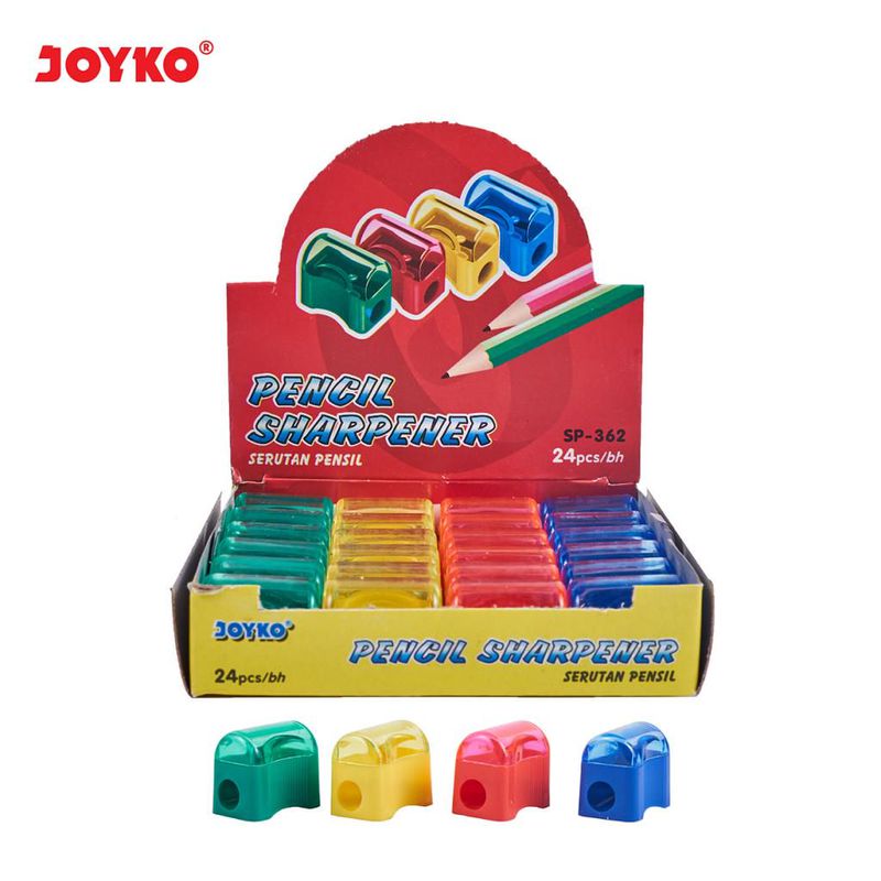Rautan / Peruncing Pensil Joyko - Merah