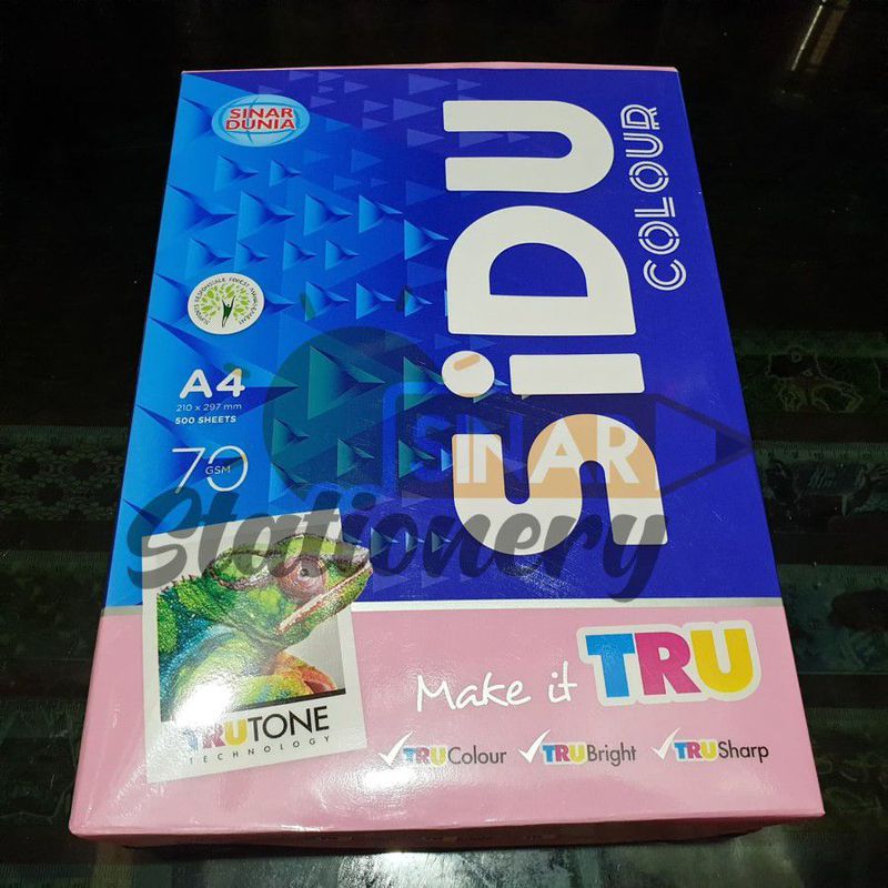SIDU Kertas HVS 70GR Warna Pink