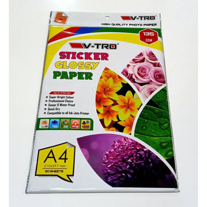 Kertas Sticker V-TRO