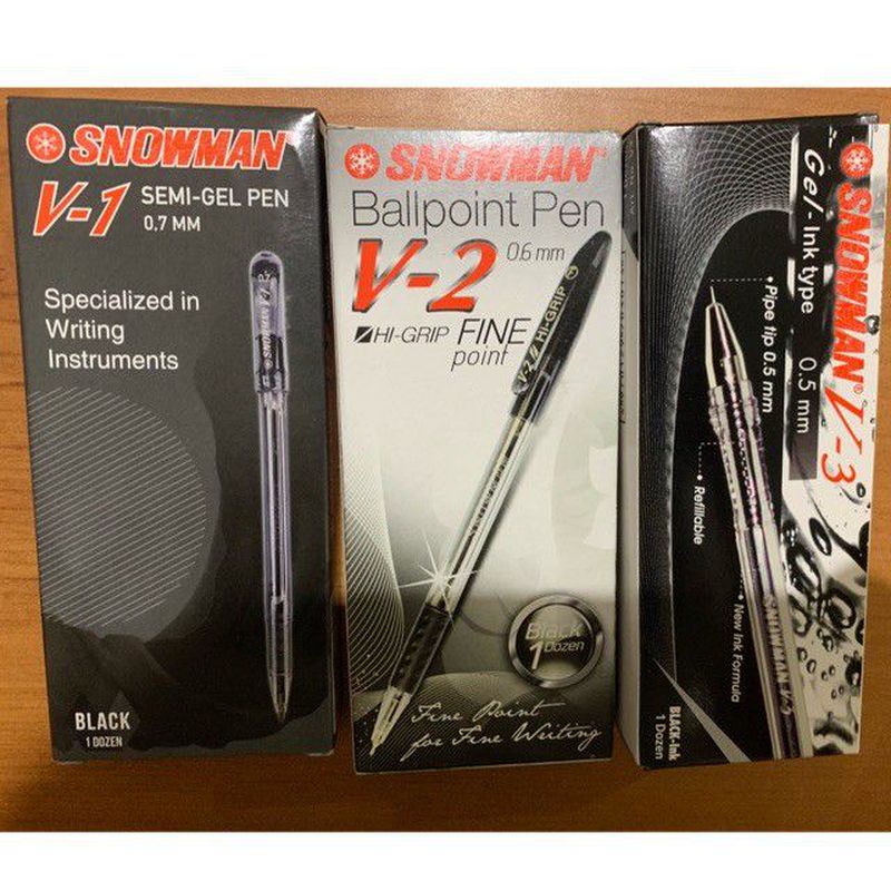 Ball Point/Pulpen Snowman V-6