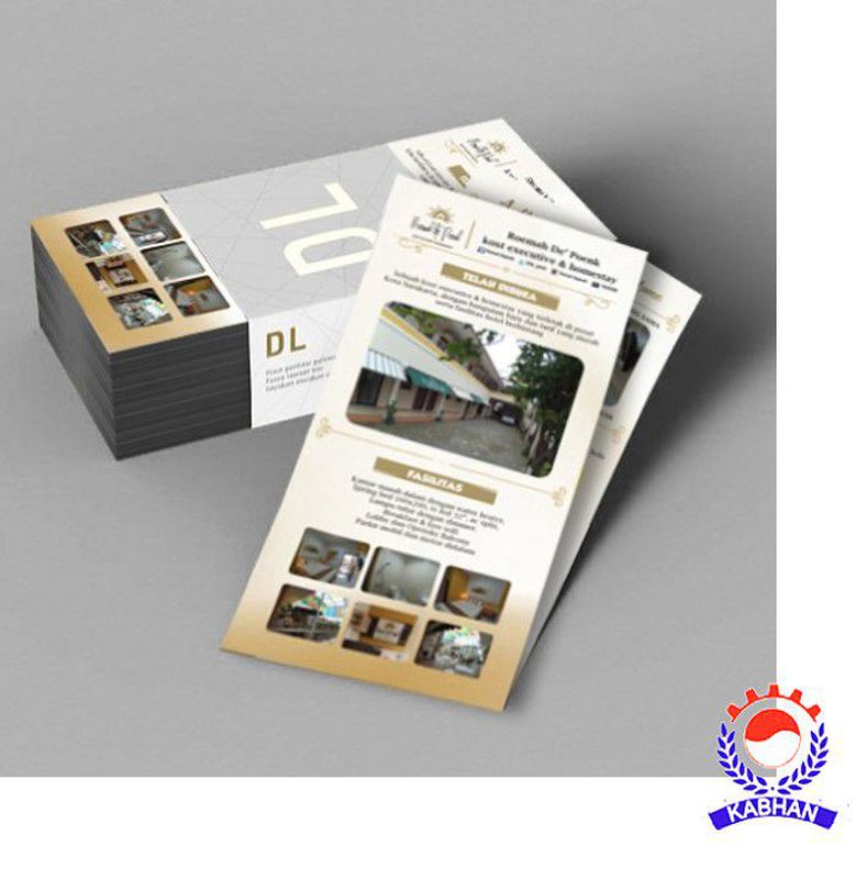Paket Brosur Offsed ukuran 1/3A4 1/2 sisi 1