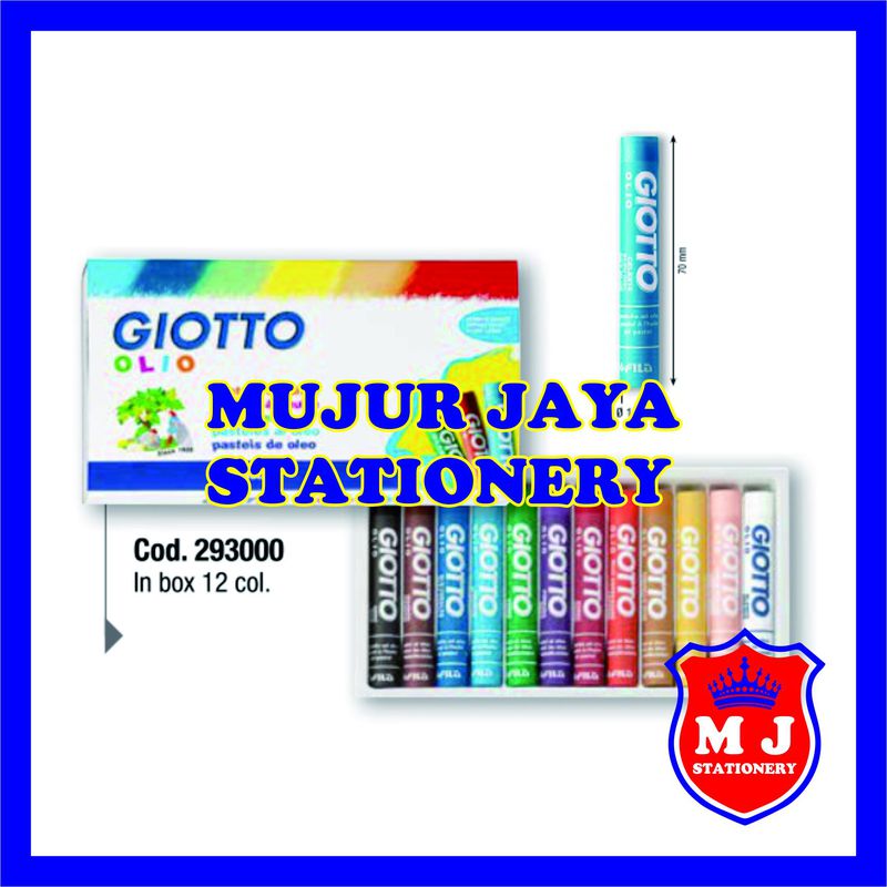 CRAYON / OIL PASTEL OLIO JUMBO OIL PASTELS 12 COLOR GIOTTO - MJS 118