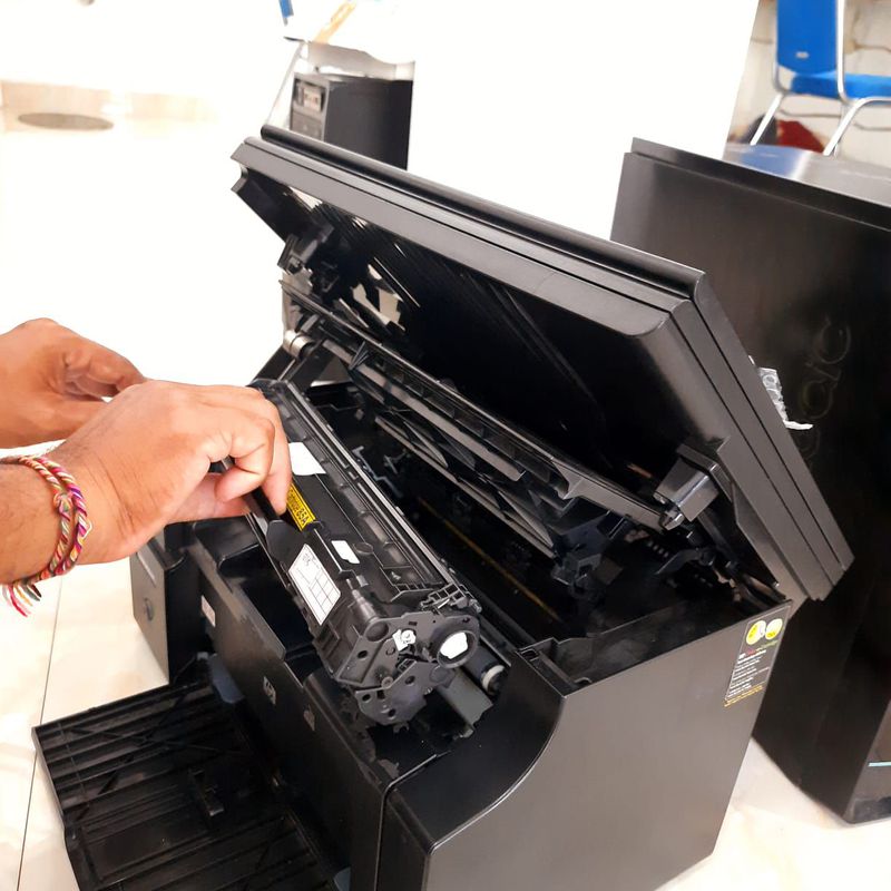 Service Printer, Ganti Karet Rol Service Sensor Printer HP Ljet M1 132 MFP