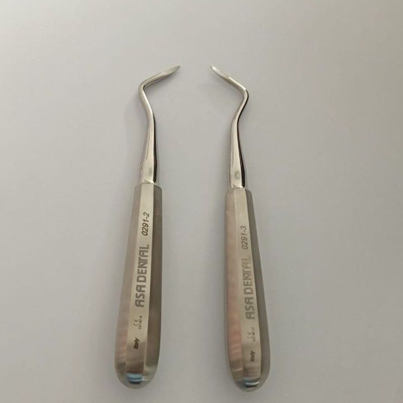 Root elevators with stainles steel handle ASA DENTAL - 0291-3