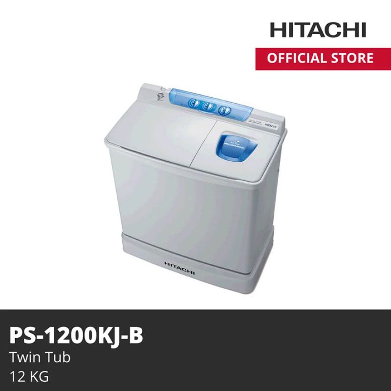 MESIN CUCI 2 TABUNG HITACHI PS 1200 KJ-B