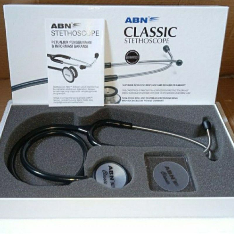 Stetoskop/ Stethoscope ABN Classic, Dewasa - Hitam
