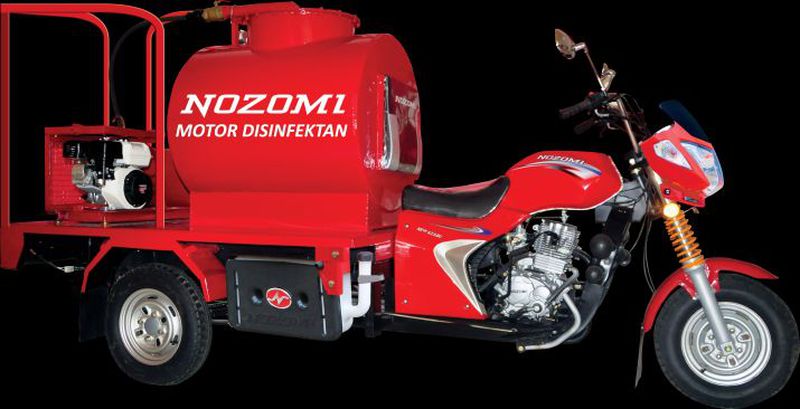 Nozomi Azabu 200cc WCR + Gardan XP, Karoseri Penyiram taman & Damkar Mini