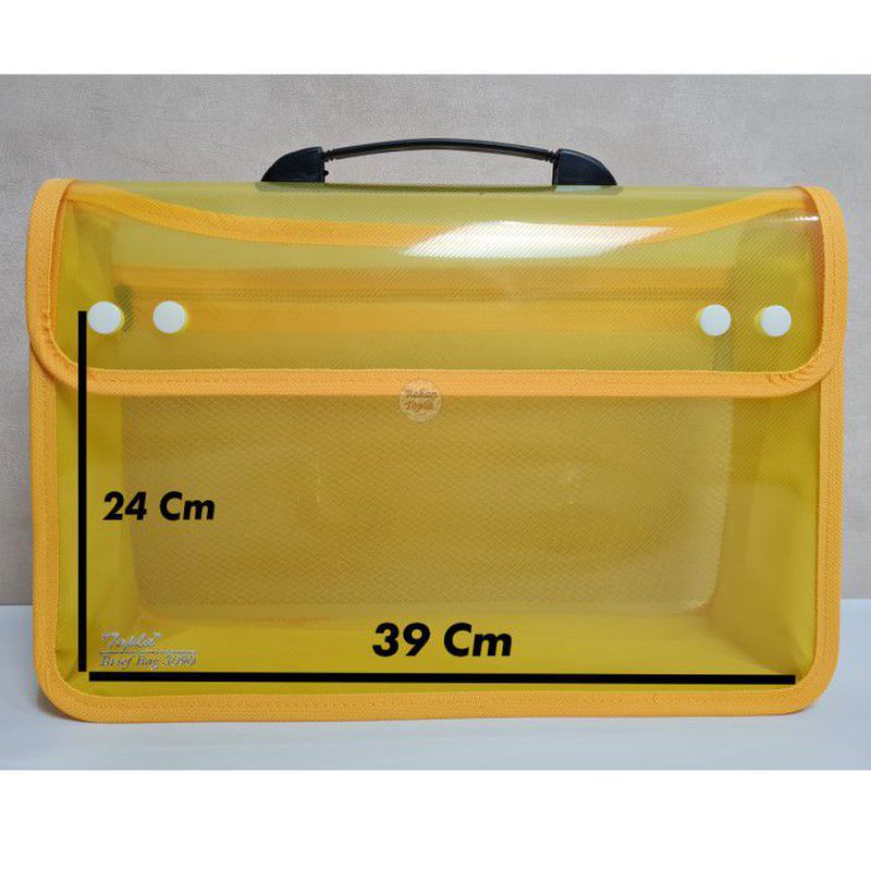 Map Topla Plastik Bag Kancing tas dokumen BriefBag 3090