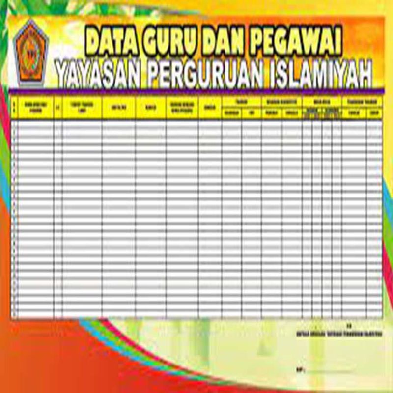 PERLENGKAPAN AKREDITASI PAPAN DATA GURU DAN PEGAWAI