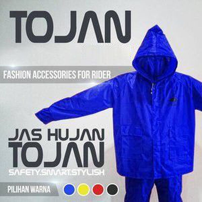 Jas Hujan Premium Tojan - Biru