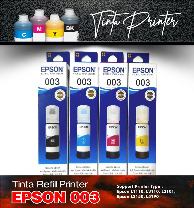 Tinta Printer Epson 003 - Merah