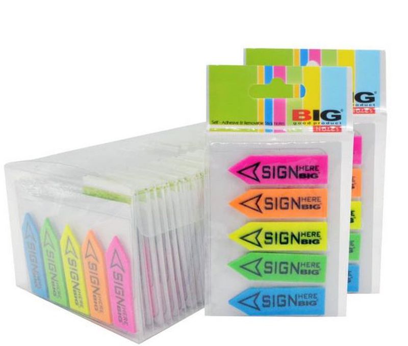 Post It BIG Sign Here Panah 5 Warna