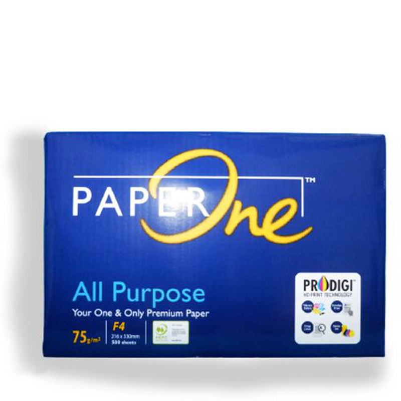 KERTAS HVS F4 75 Gr, PAPER ONE - F4