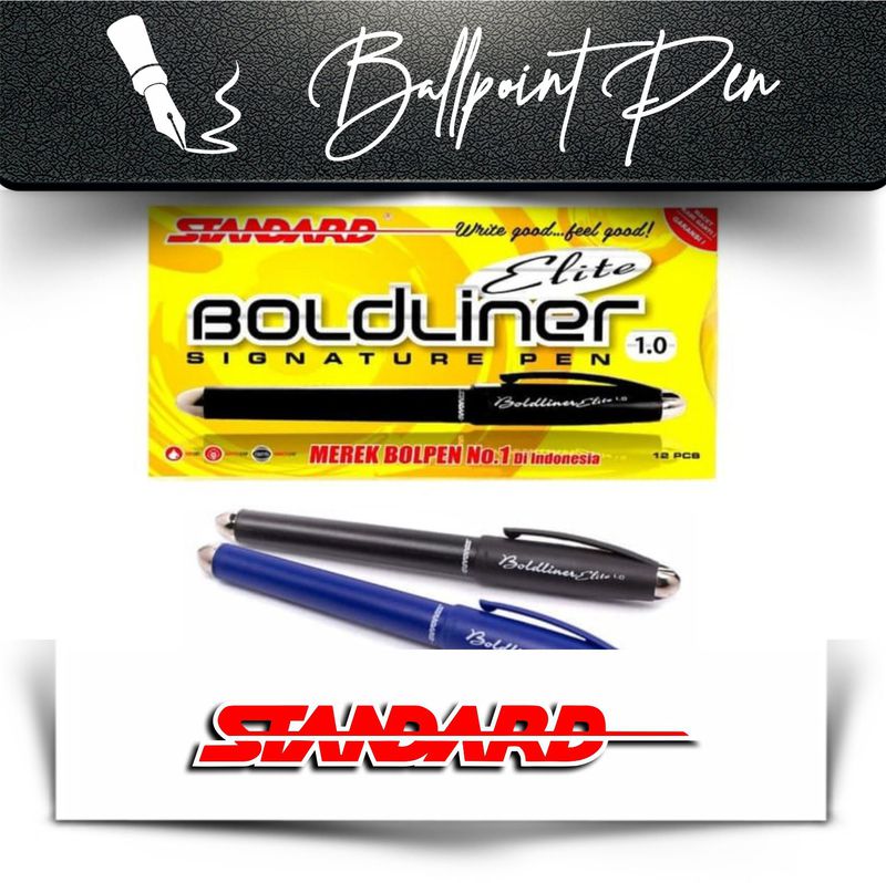 Ballpoint STANDARD BOLDLINER - Hitam