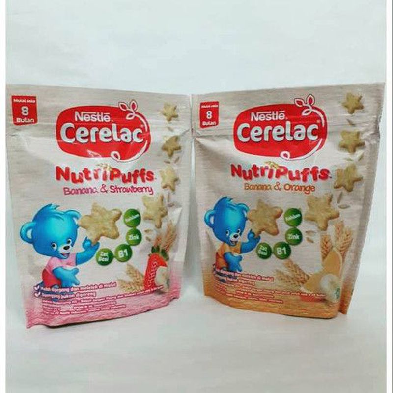 NESTLE CERELAC NUTRIPUFF 50G - Banana Strabery