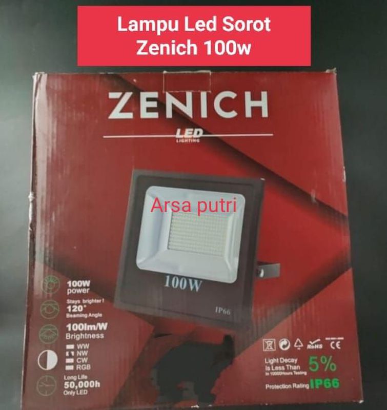 Lampu led Sorot 100w Zenich