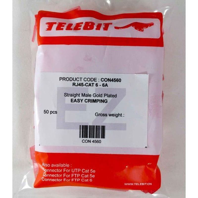 RJ45 GOLD PLATED STP CAT 6 TELEBIT