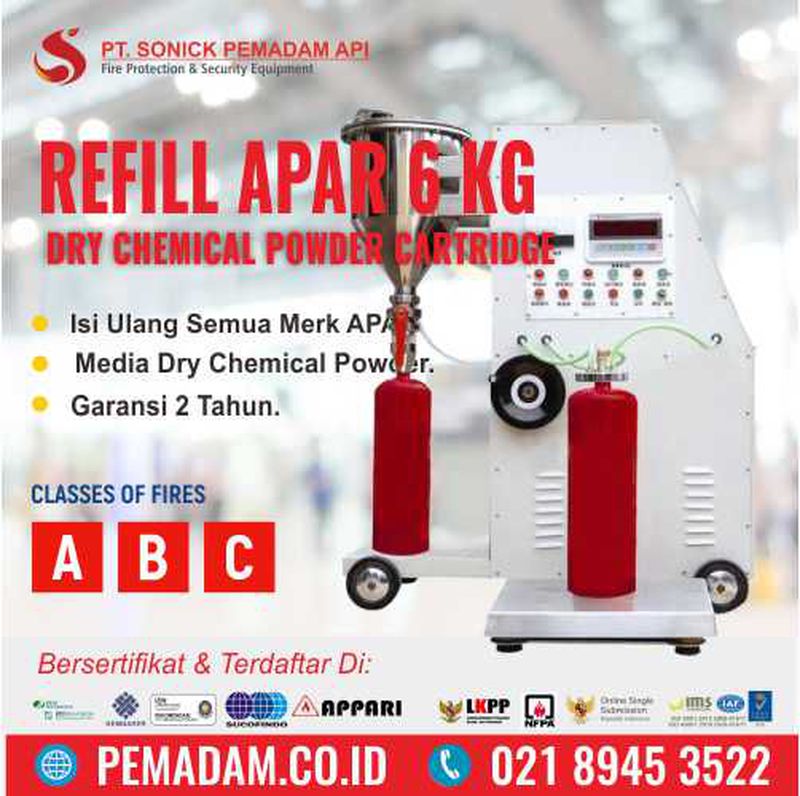 Isi Ulang Apar 6 Kg Powder Catridge