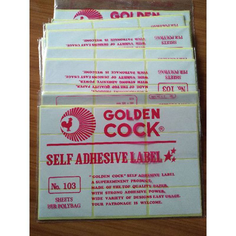 Kertas Label No. 103