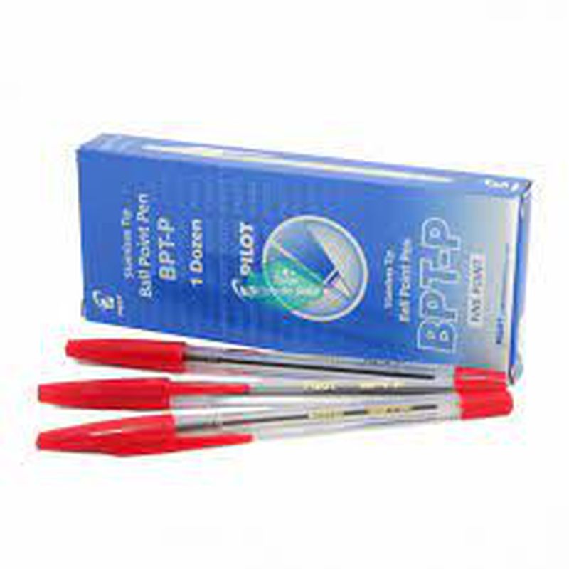 Pulpen Pilot Merah 1 kotak isi 12 pcs