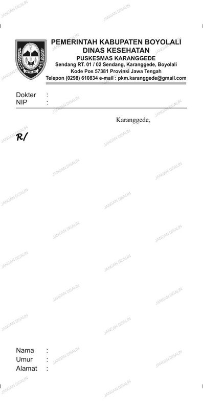 blangko Resep
