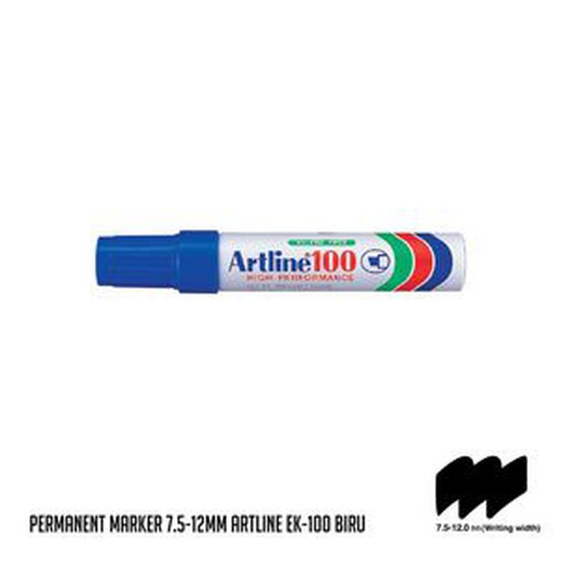 Spidol Permanent ARTLINE EK100 uk 7.512.0 mm Biru