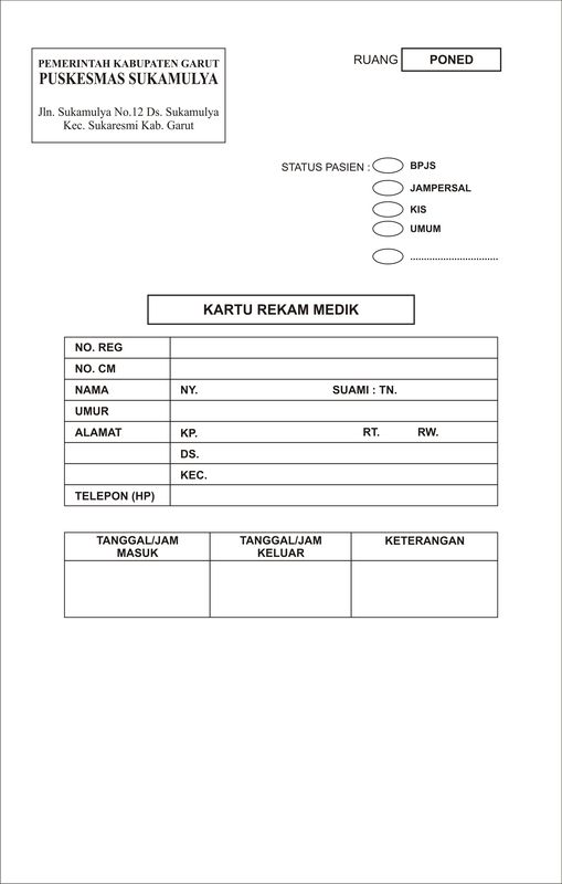 Isi Rekam Medik Poned Puskesmas