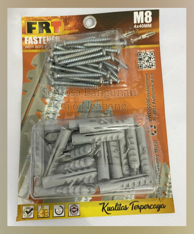 FISHER FRT FASTENER Sekrup M8 8MM Skrup isi 50pc