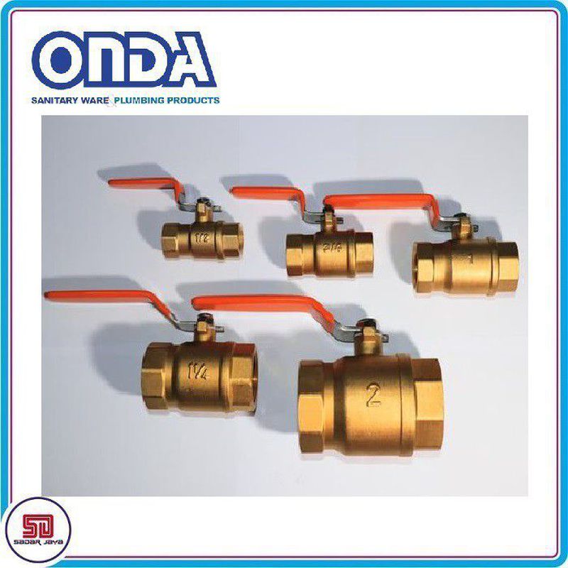 STOP KRAN KUNINGAN 1 INCH