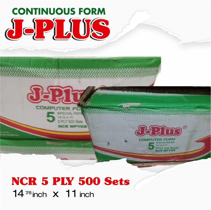 Kertas Continuous Form J-Plus 14 7/8 5 PLY 500 set