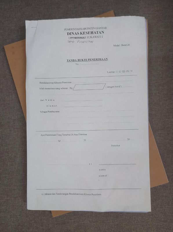 Cetak Tanda Bukti Penerimaan Model Ben.26 - Folio (50x2)